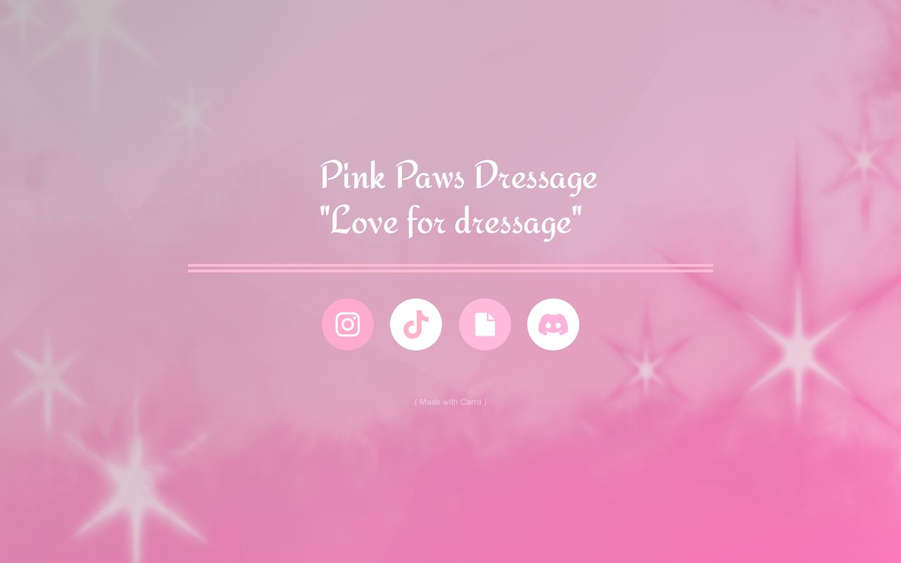 Pink Paws Dressage